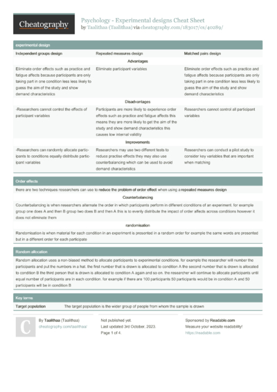 43 Design Cheat Sheets - Cheatography.com: Cheat Sheets For Every Occasion