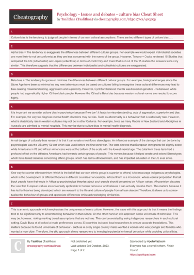 7 Essays Cheat Sheets - Cheatography.com: Cheat Sheets For Every Occasion