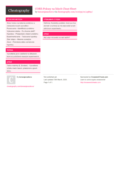 56 Philosophy Cheat Sheets - Cheatography.com: Cheat Sheets For Every ...