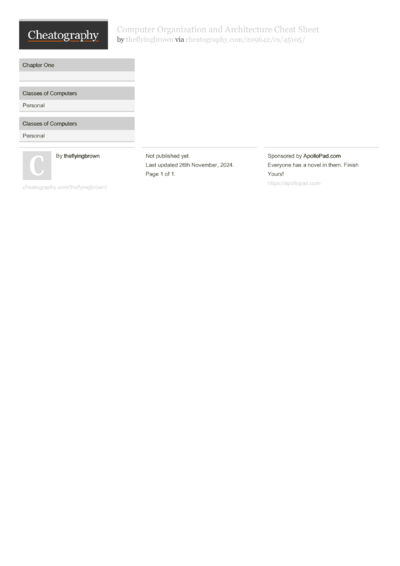 28 Assembly Cheat Sheets - Cheatography.com: Cheat Sheets For Every ...