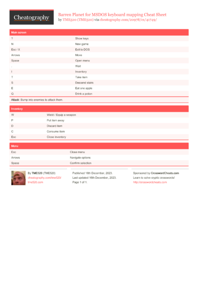 1 Gurps Cheat Sheet - Cheatography.com: Cheat Sheets For Every Occasion