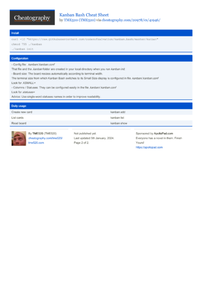 1290 Software Cheat Sheets - Cheatography.com: Cheat Sheets For Every ...