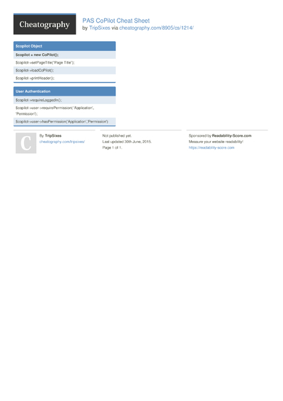 181 Beginner Cheat Sheets - Cheatography.com: Cheat Sheets For Every ...
