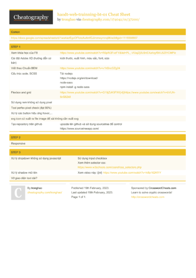 haodt-module Cheat Sheet by tronghao - Download free from Cheatography ... haodt-module Cheat Sheet by tronghao - Download free from Cheatography ...
