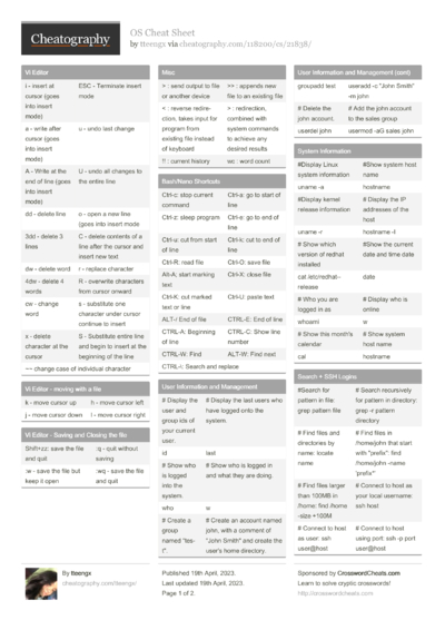 46 Systeme Cheat Sheets Cheat Sheets For Every Occasion