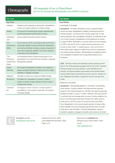 INTROTOGEO Cheat Sheet by jvaliente96 - Download free from Cheatography ...
