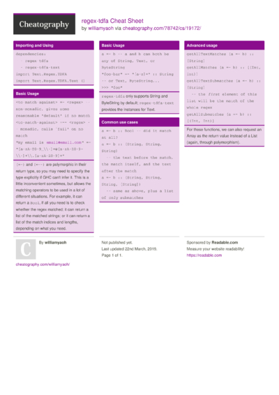 7 Haskell Cheat Sheets Cheat Sheets For Every Occasion